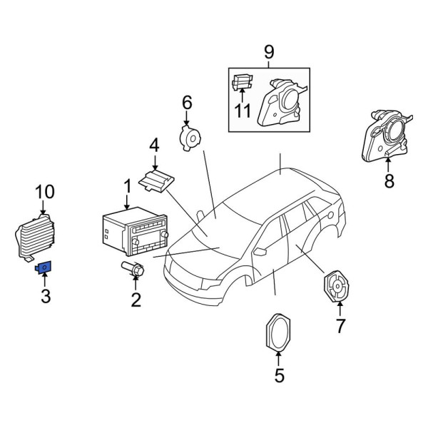 Lincoln OE W704823S439 - Radio Nut