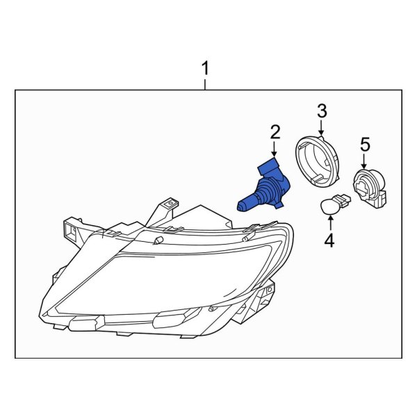 Lincoln OE BT4Z13N021A - Front Headlight Bulb
