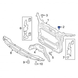 Lincoln MKT Header Panel Brackets & Hardware — CARiD.com