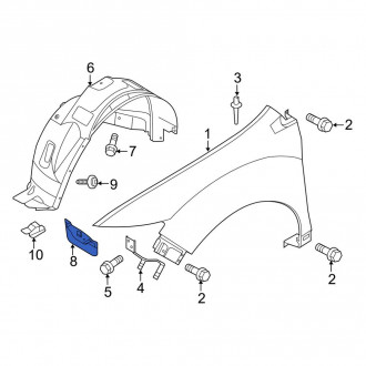 Lincoln MKX OEM Fenders - Factory Front & Rear Fenders | CARiD