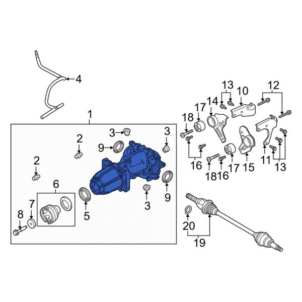 Lincoln OE 9E514000AC - Rear Differential