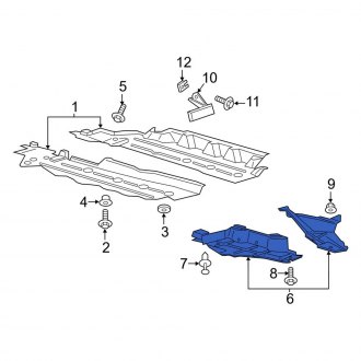 Lincoln MKX Underbody Covers - Splash Shields | CARiD