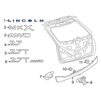 Lincoln MKX OEM Trunks & Parts - Lids, Rear Panels | CARiD