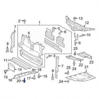 Lincoln MKZ Grille Brackets & Hardware — CARiD.com