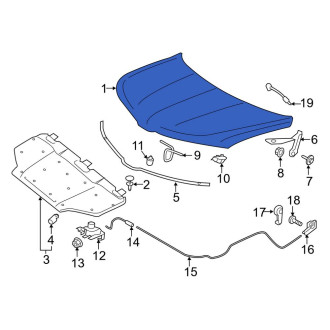 Lincoln Nautilus Replacement Hoods - Hinges, Supports | CARiD