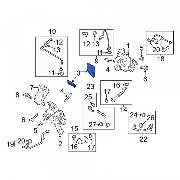 Lincoln OE BL3Z9450A - Turbocharger Gasket