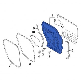 Lincoln Nautilus Replacement Door Shells & Skins | CARiD