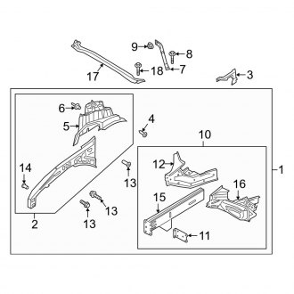 2022 Lincoln Aviator Chassis Frames & Rails - CARiD.com