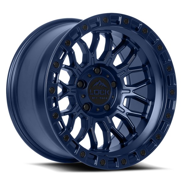 LOCK OFF-ROAD® COMBAT Wheels - Matte Blue Rims - COMBAT-7963BLUE