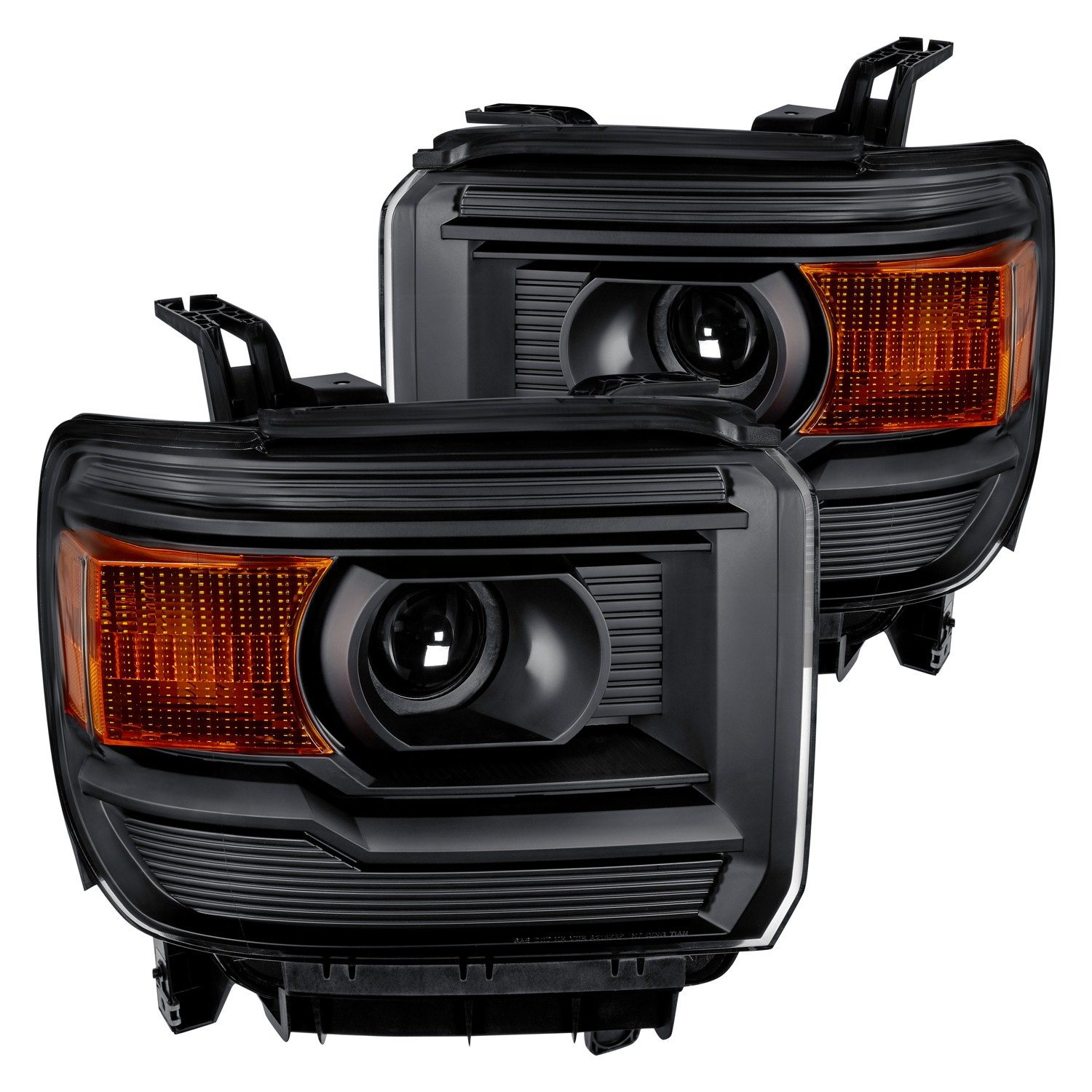 Lumen® - GMC Sierra 2500 with Factory Halogen Headlights 2018 Black ...