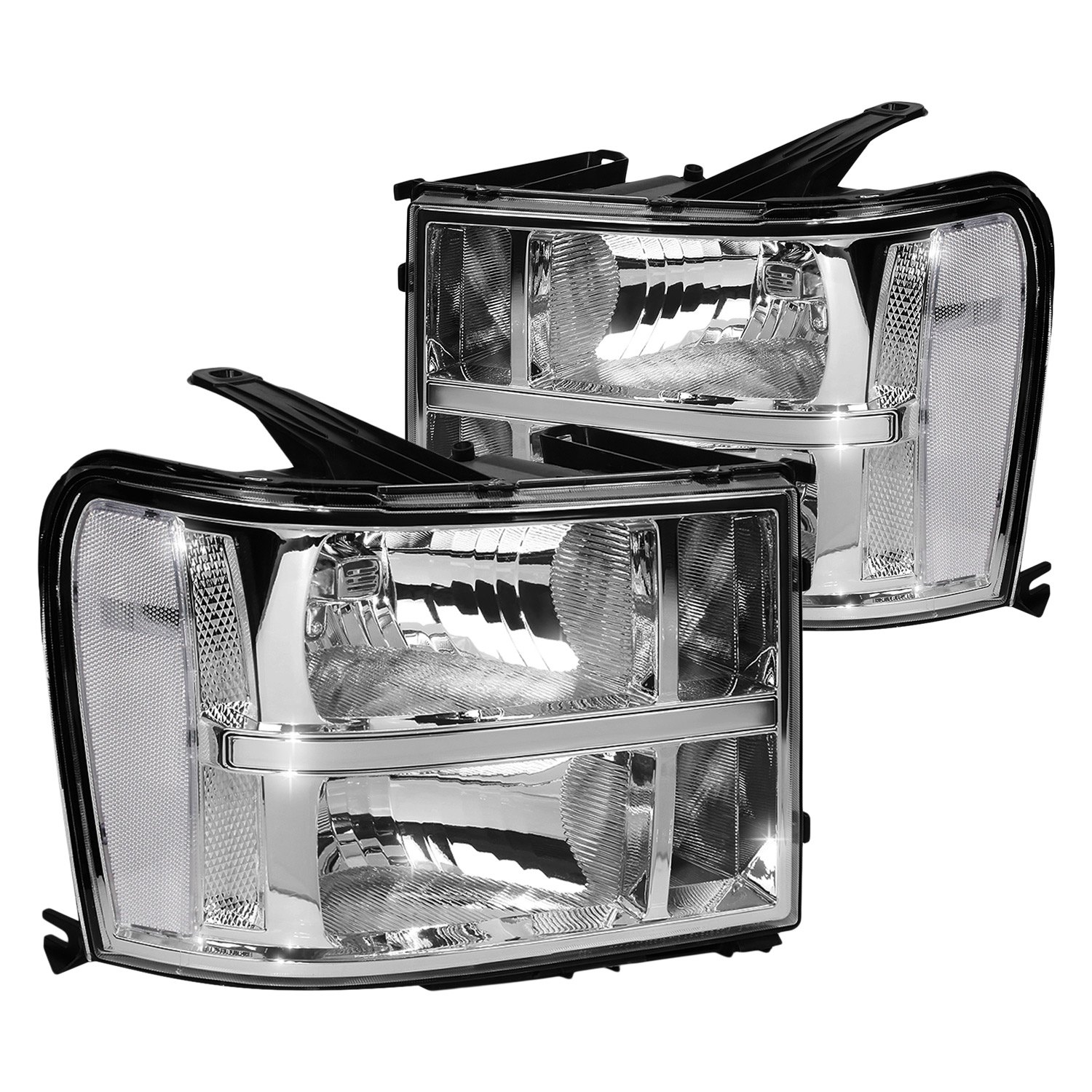 Lumen® 88-1002039 - Chrome Euro Headlights