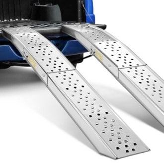 Pickup Truck Loading Ramps - Folding, Arched, Aluminum, Dock Plates