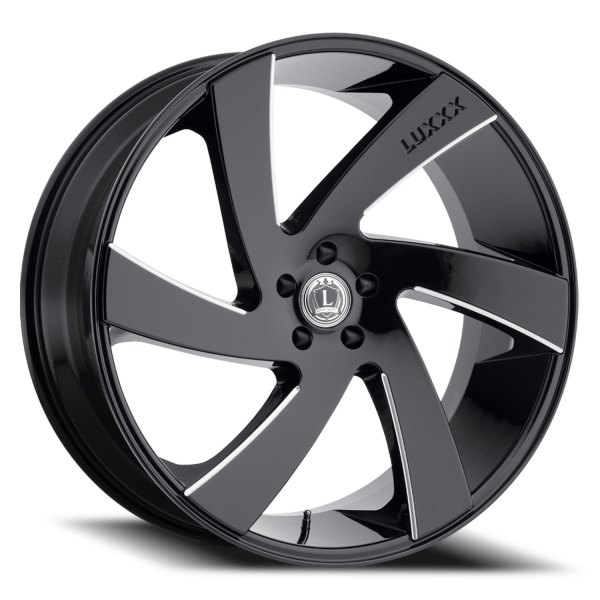 LUXXX ALLOYS® LUX 10 Wheels - Gloss Black with Milled Accents Rims