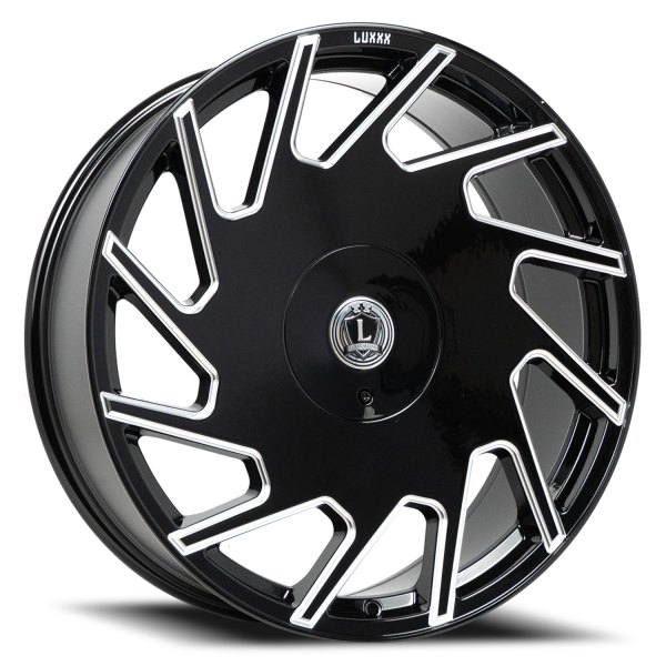 LUXXX ALLOYS® LUX 25 Wheels - Gloss Black with Milled Accents Rims