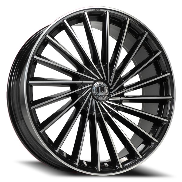 LUXXX ALLOYS® LUX 36 Wheels - Gloss Black with Machined Face Rims