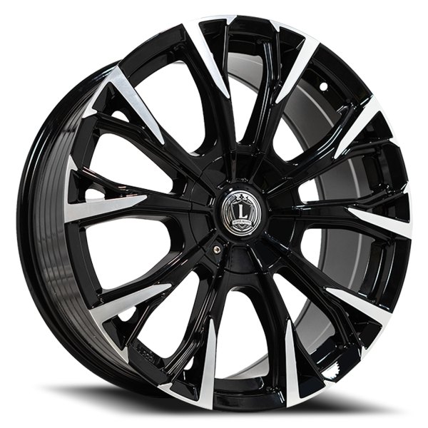 LUXXX ALLOYS® LUX 46 Wheels - Gloss Black with Machined Face Rims
