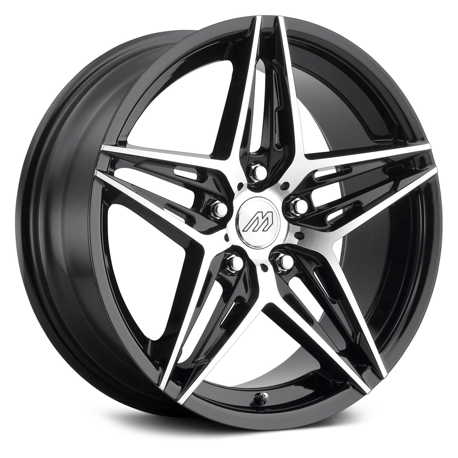 MACH PERFORMANCE® MP56 Wheels - Gloss Black with Machined Face Rims