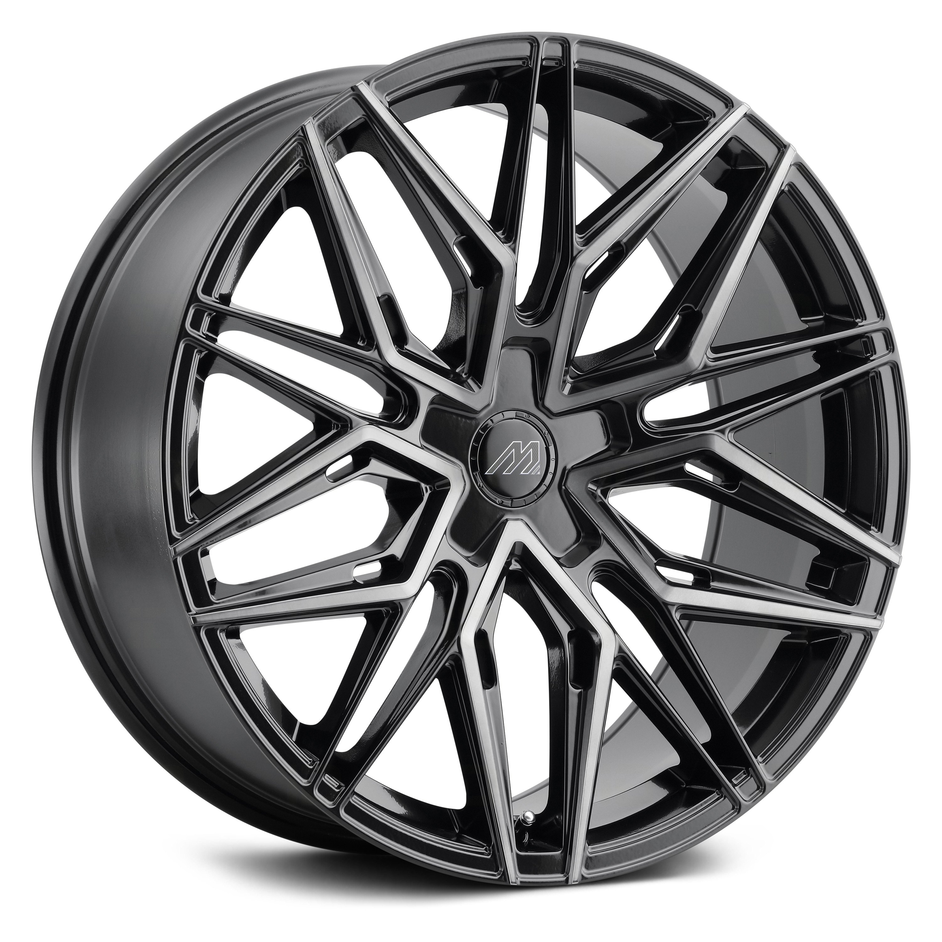 MACH FORGED® MF6 Wheels - Gloss Carbon Black with Undercut Rims