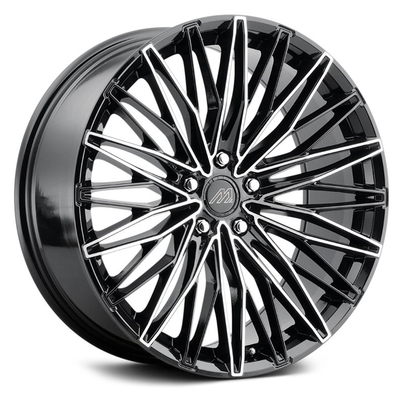 MACH FORGED® MF9 Wheels - Gloss Black with Machined Face and Undercut Rims