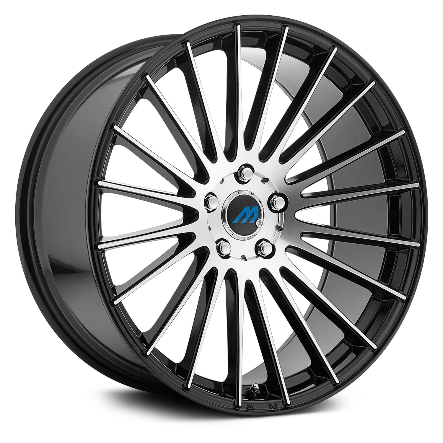 MACH® ME18 Wheels - Gloss Black with Machined Face Rims