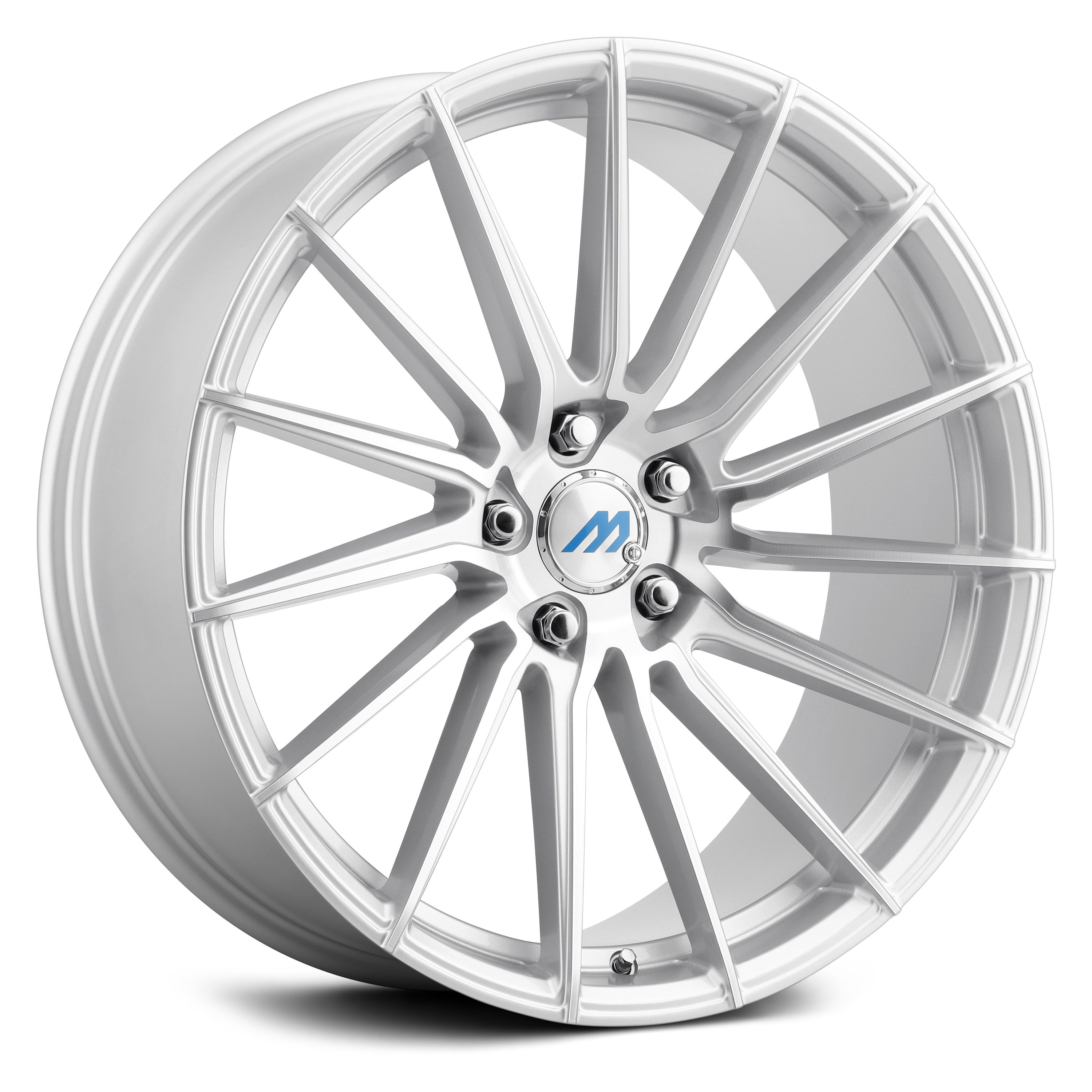 MACH® ME19 Wheels - Arctic Silver with Machined Face and Undercut Rims