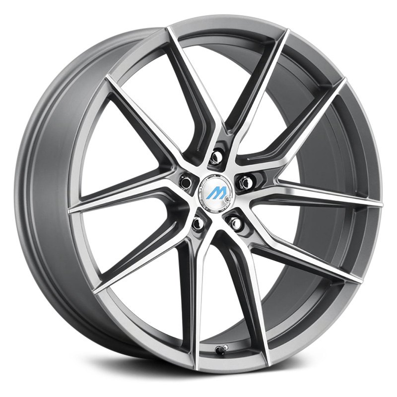 MACH® ME6 Wheels - Titanium Gray with Machined Face Rims