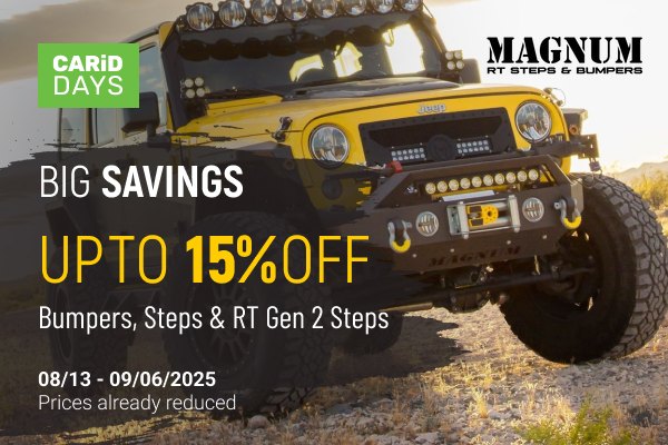 Magnum RT® RBM06JPN - Magnum™ Full Width Black Rear HD Bumper