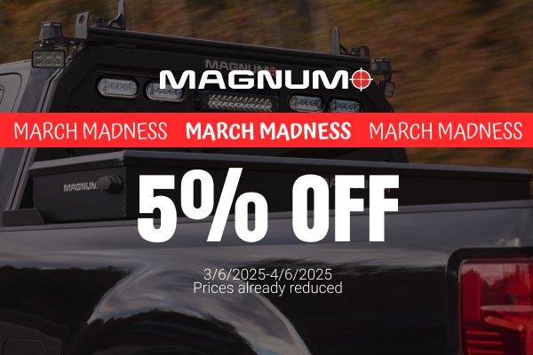 Magnum Truck Racks® 420W - Standard Window Cut Out Truck Headache Rack