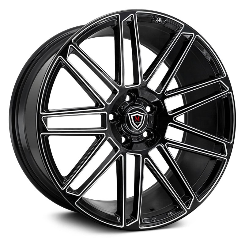 MARQUEE LUXURY® M3767 Wheels - Gloss Black with Milled Accents Rims