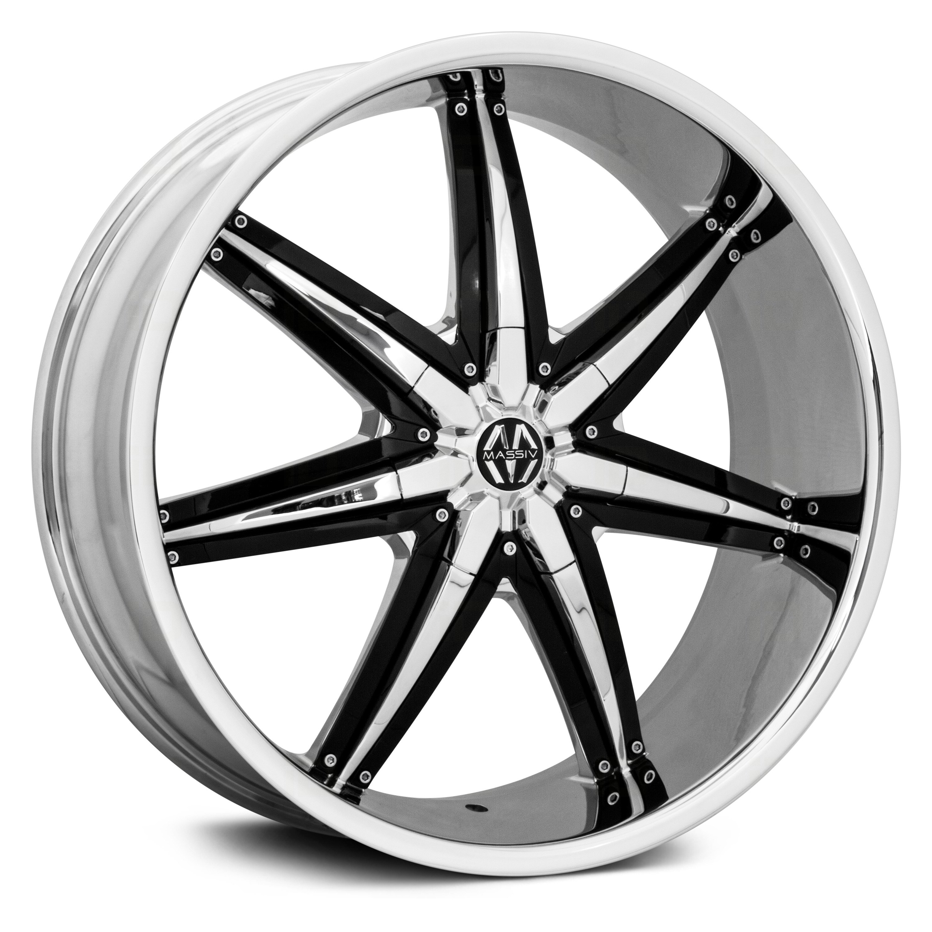 MASSIV® 923 Wheels - Chrome with Black Inserts Rims