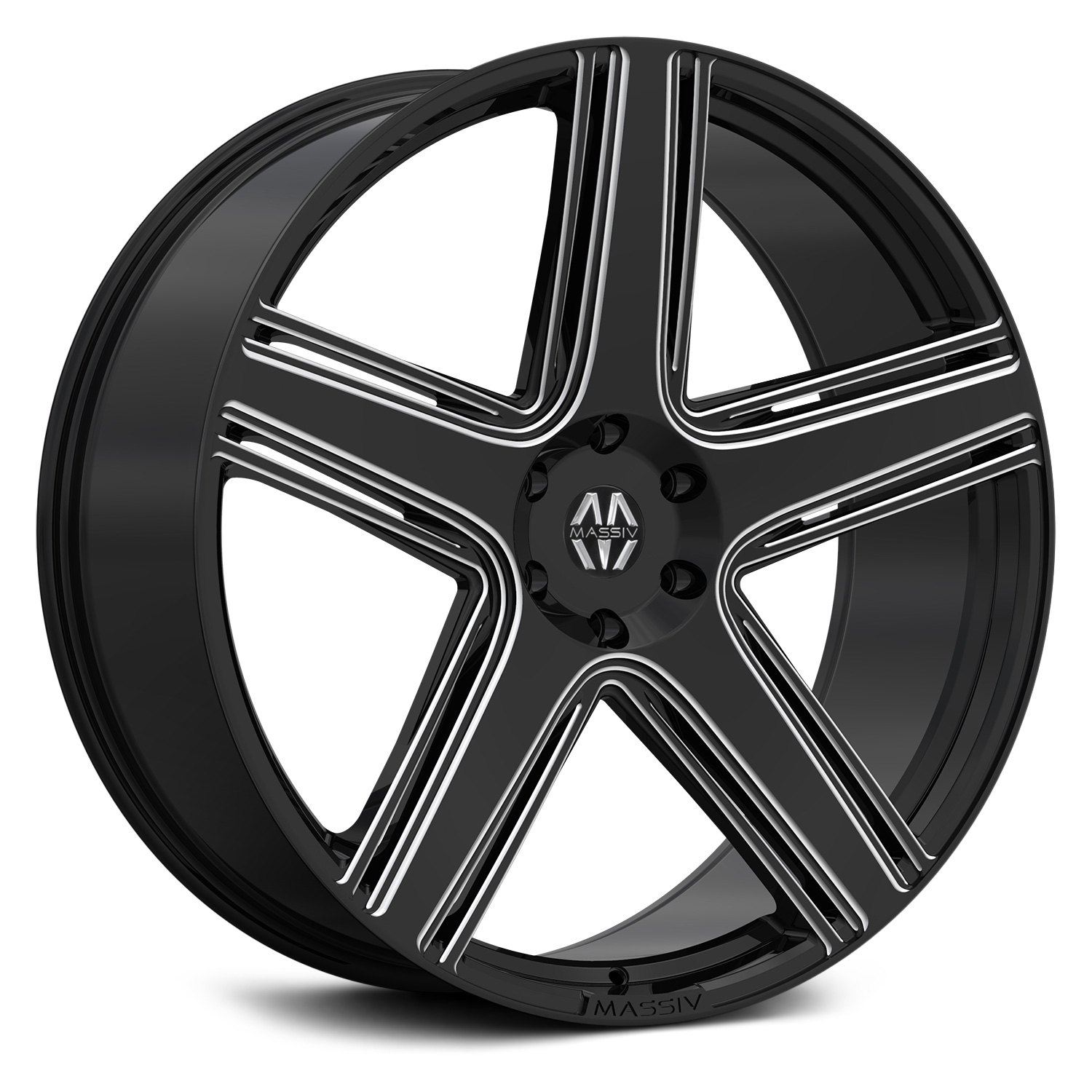 MASSIV® 926 Wheels - Black with Milled Accents Rims