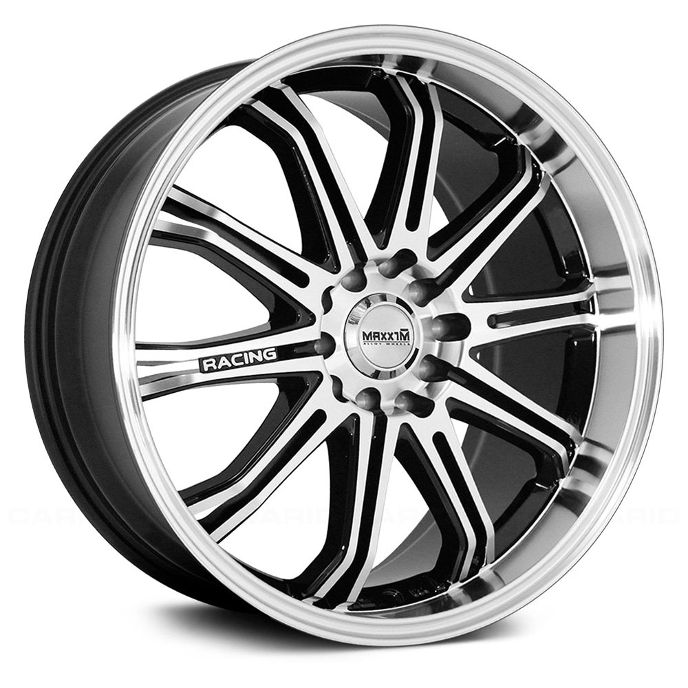 MAXXIM® FERRIS Wheels - Black with Machined Face and Lip Rims