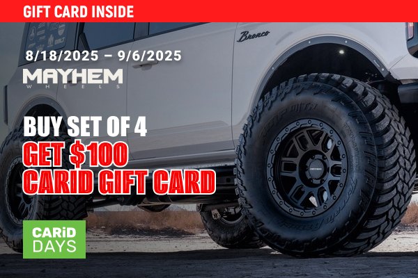 MAYHEM® 8300 PRODIGY Wheels - Matte Black with Dark Tint Rims