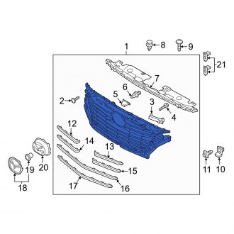Mazda CX-3 OEM Grilles | Factory Billet & Mesh Grilles — CARiD.com