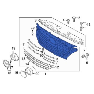 Mazda CX-3 OEM Grilles | Factory Billet & Mesh Grilles — CARiD.com