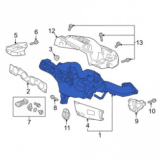 Mazda CX-3 OEM Exhaust Parts | Systems, Tips, Pipes — CARiD.com