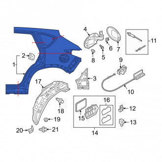 Mazda CX-3 OEM Quarter Panels & Parts | Rear & Front — CARiD.com