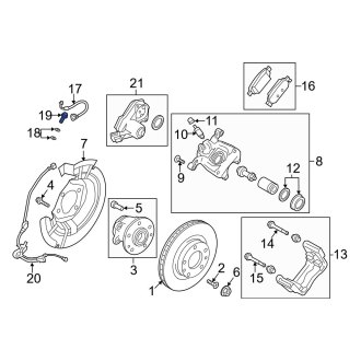 Mazda CX-5 OEM Brake Parts | Pads, Bleeders, Rotors — CARiD.com