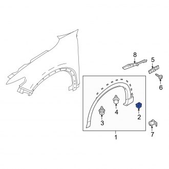 Mazda CX-9 OEM Fenders | Factory Front & Rear Fenders — CARiD.com