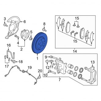 Mazda CX-5 OEM Brake Parts - Pads, Bleeders, Rotors | CARiD
