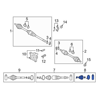 Mazda CX-9 OEM Driveline & Axle Parts | Hubs, CV-Joints — CARiD.com