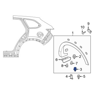 Mazda CX-3 Fender Support Braces & Hardware — CARiD.com