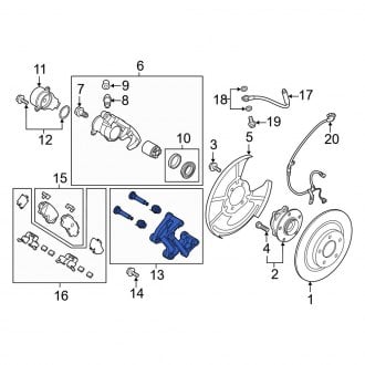 Mazda CX-9 OEM Brake Parts | Pads, Bleeders, Rotors — CARiD.com