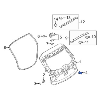 Mazda 3 Trunk & Tailgate Seals — CARID.com