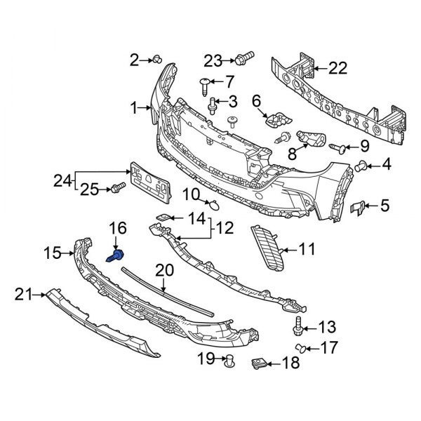Mazda OE VA4050032 - Front Lower Bumper Cover