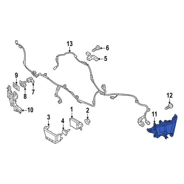 Mazda OE VA4050A40A - Front Right Brake Air Duct