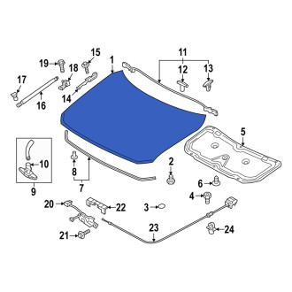 Mazda CX-50 Replacement Hoods - Hinges, Supports | CARiD