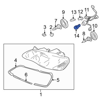 Mazda Protege OEM Lighting | Headlights, Fog & Tail Lights — CARiD.com
