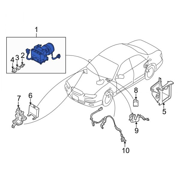 Mazda OE TA01437A0A - ABS Pump and Motor Assembly