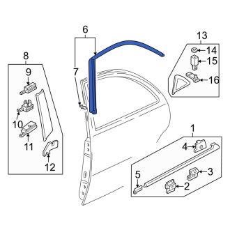 Mazda Window Trim | Moldings, Pillar Posts, Sills — CARiD.com